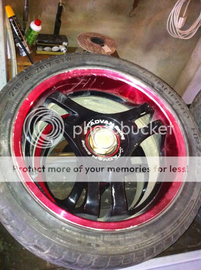Advan 3 spoke Red lips 17x8/9 5x114.3 | Driftworks Forum