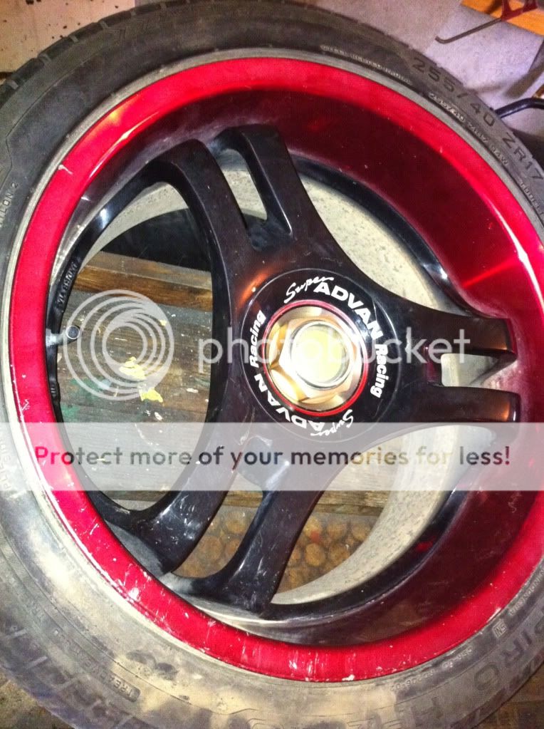 Advan 3 spoke Red lips 17x8/9 5x114.3 | Driftworks Forum