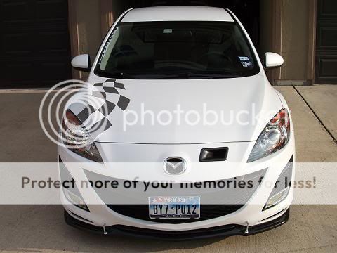 Carbon Fibre Colour Matched MazdaSpeed 3 Hood With Mazda 3 Fitment ...